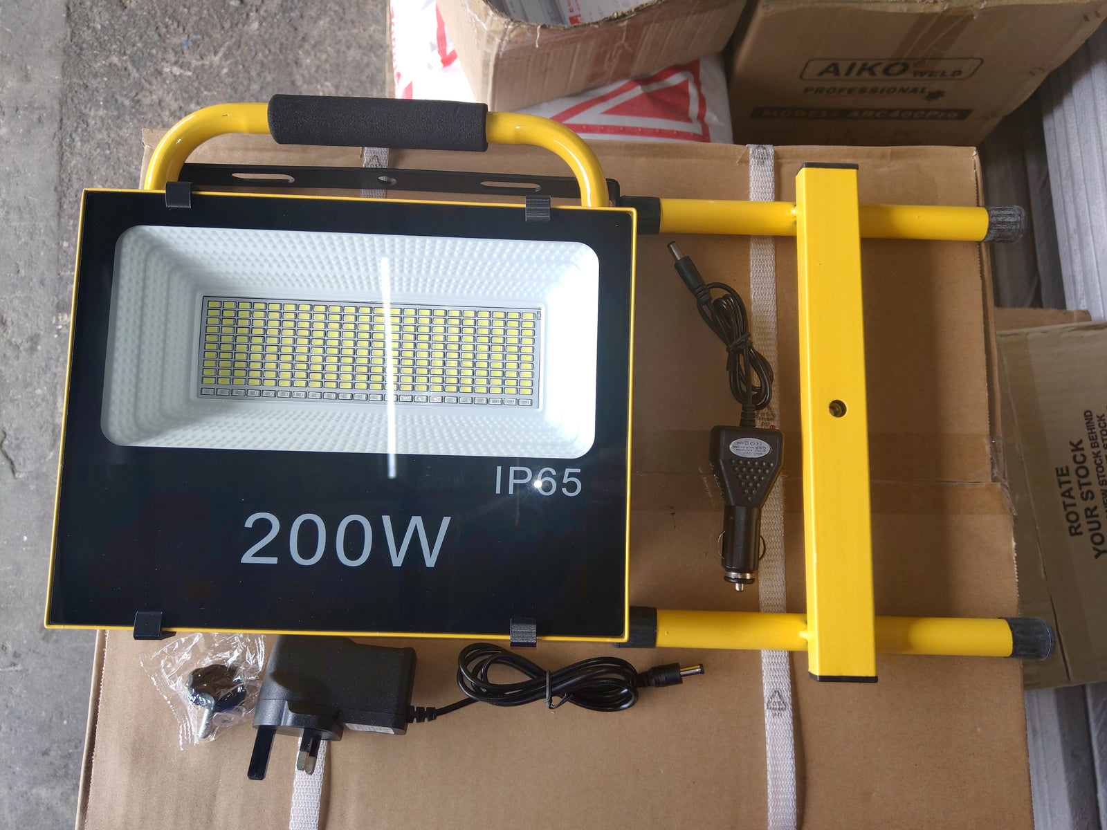 AIKO 200W LED Rechargeable Sport Lamp Flood Light | Model: LED-GYRLF20