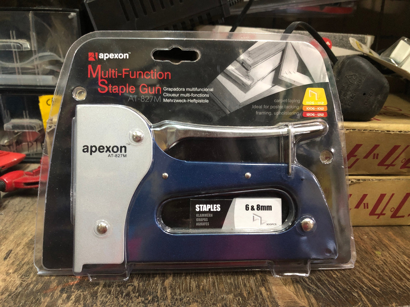Apexon AT827M Metal Multi-Function Staple Gun | Model : SG1-AT827M