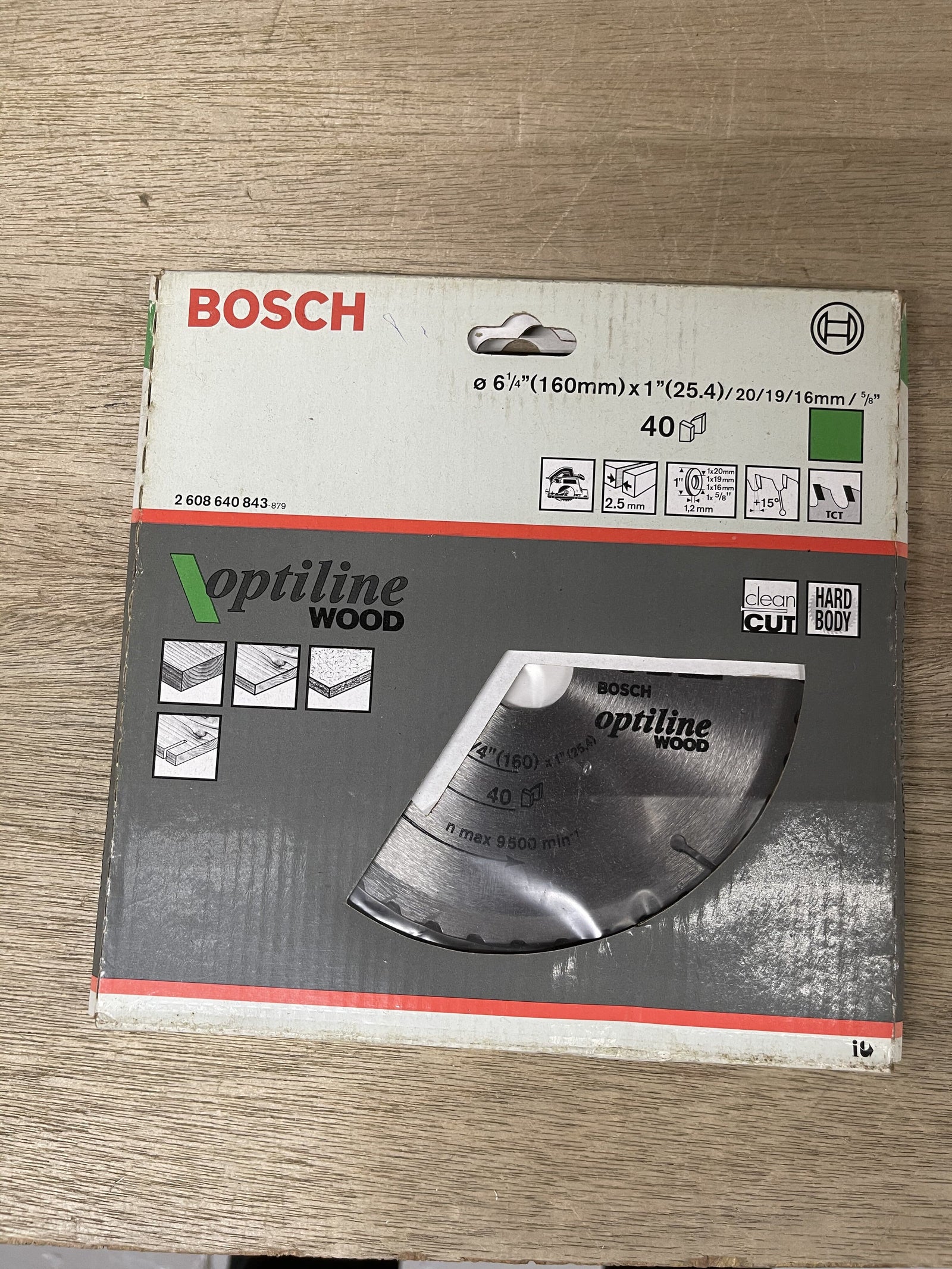 BOSCH Circular Saw Blade (6-1/4 X 40T) Wood | Model : B*2608640843
