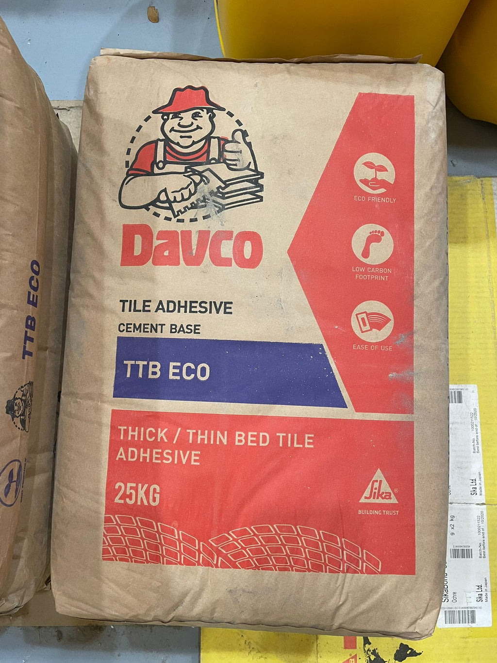 Davco TTB ECO Thick/Thin Bed Tile Adhesive Cement Base Grey or White 2