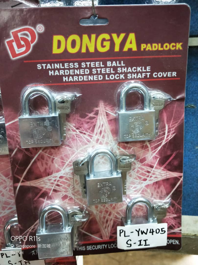 Dongya Padlock Set With Master Key | Size : 40 , 50 , 60mm | Model : P