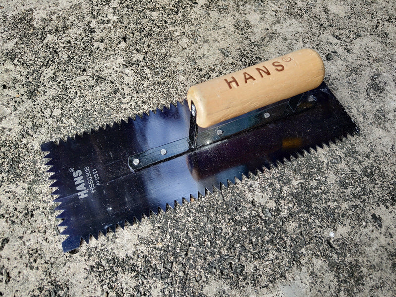 Hans HS6030B Steel Trowel Small Gear Sharp 4"X11" | Model : TRO-HS6030