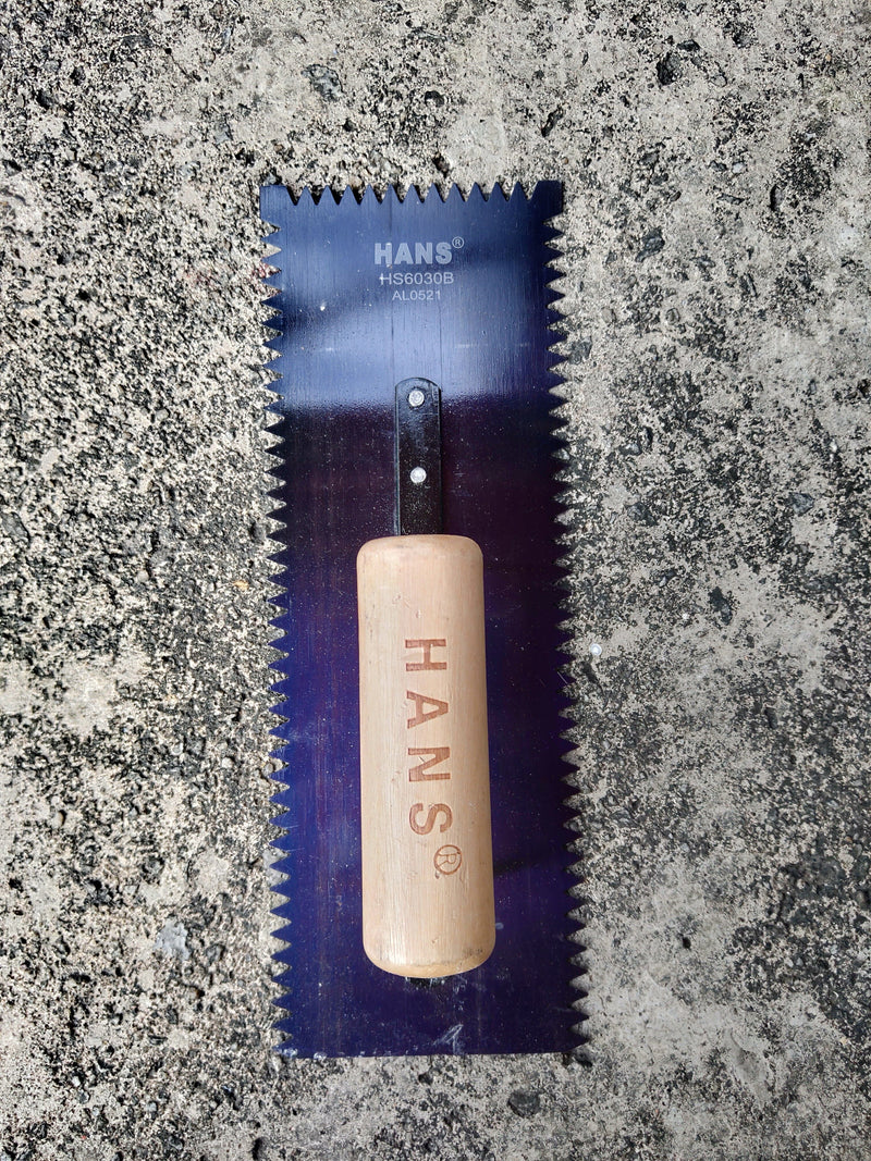 Hans HS6030B Steel Trowel Small Gear Sharp 4"X11" | Model : TRO-HS6030