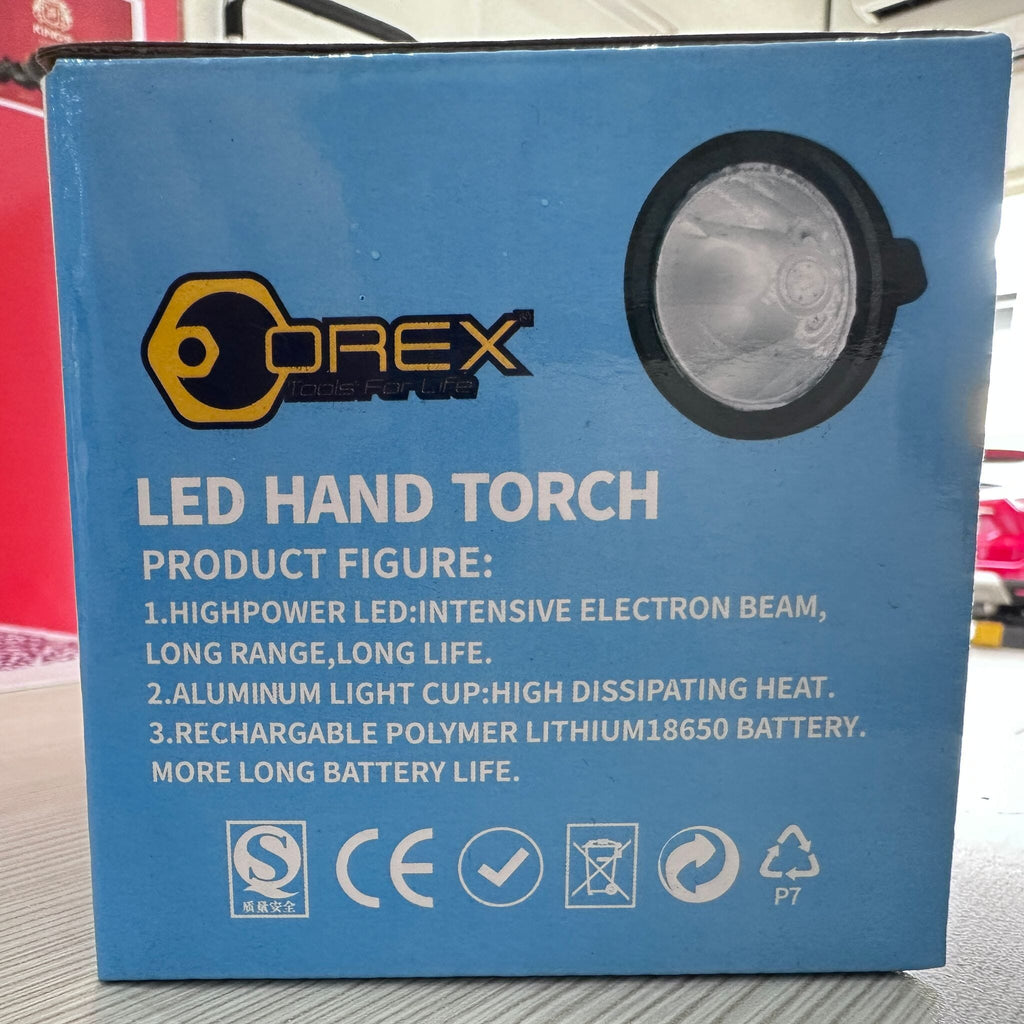 Orex Rechargeable LED Hand Torch (Osram White 20W) | Model : LED-LT720