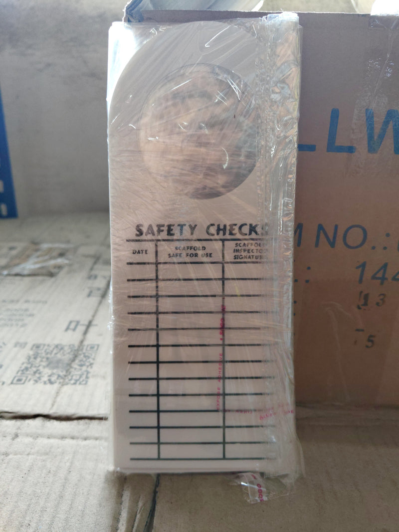 Scaffold Tag (Safe For Use) | Model: SFD-SFU