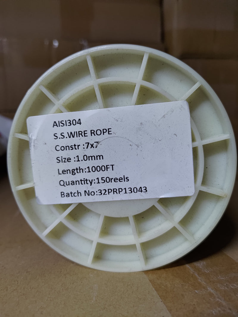 Stainless Steel Wire Rope 1000FT | Model : WR-S0