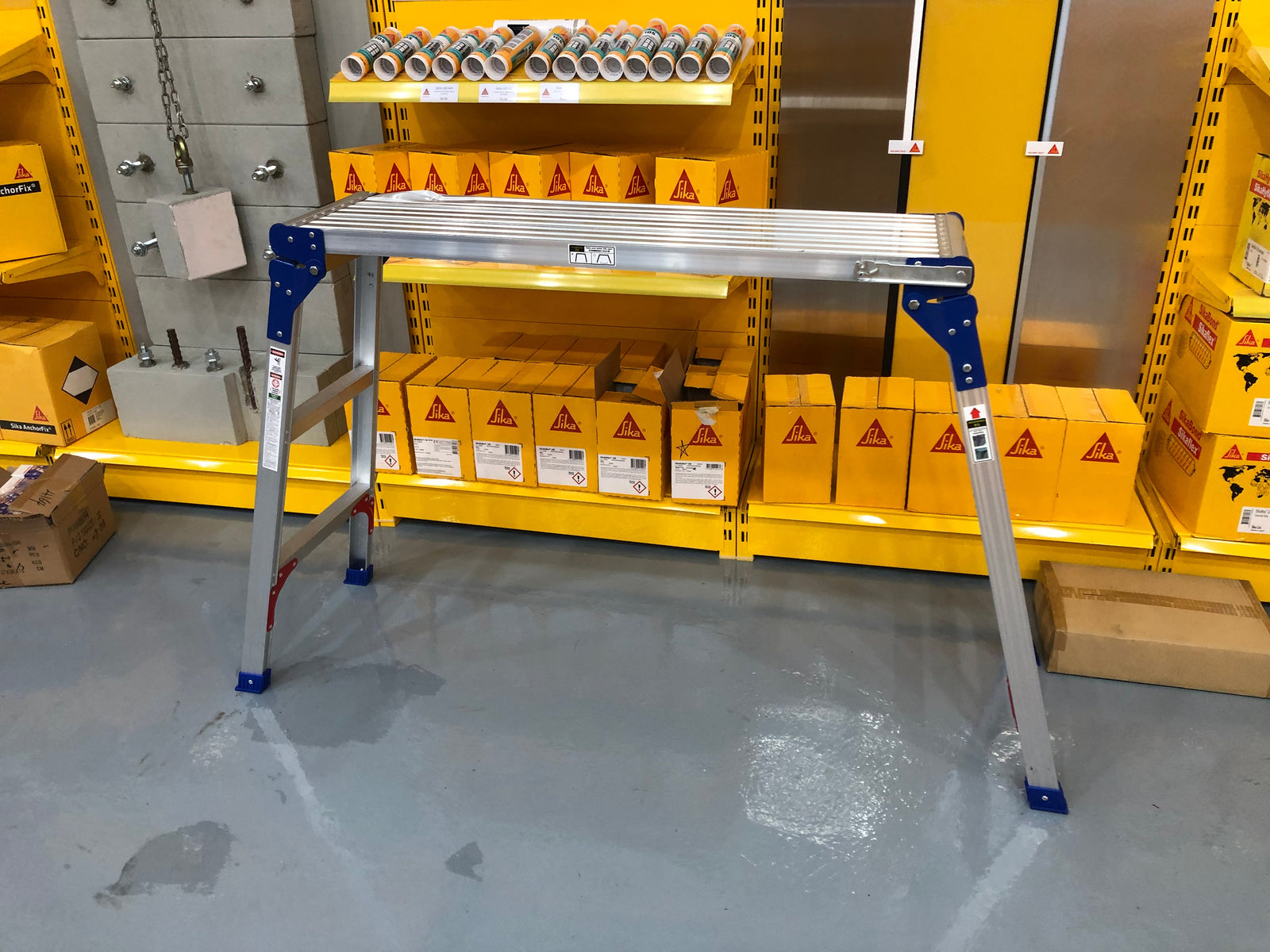 XG 2.5FT Portable Folding Aluminium Working Platform Ladder Bench | Mo