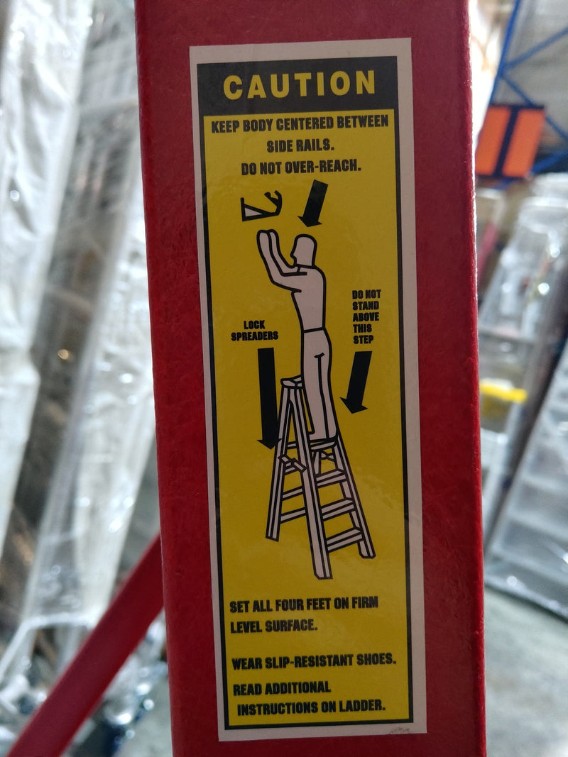 XG Fibreglass Platform Shelf Ladder, C-Type | Sizes : 3 - 12 Steps | M